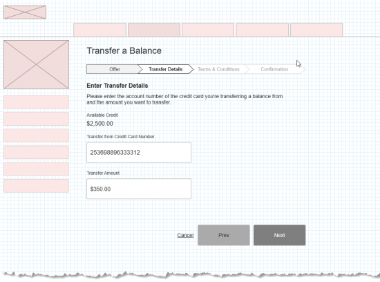 Balance Transfer | JAM UX DESIGN | Informed UX through goal directed design
